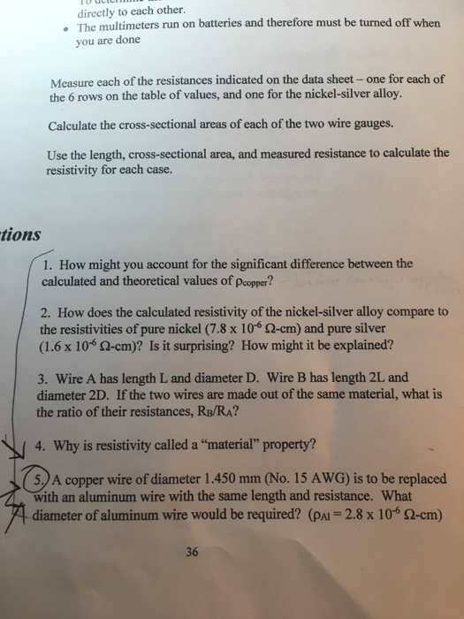 Solved directly to each other. . The multimeters run on | Chegg.com