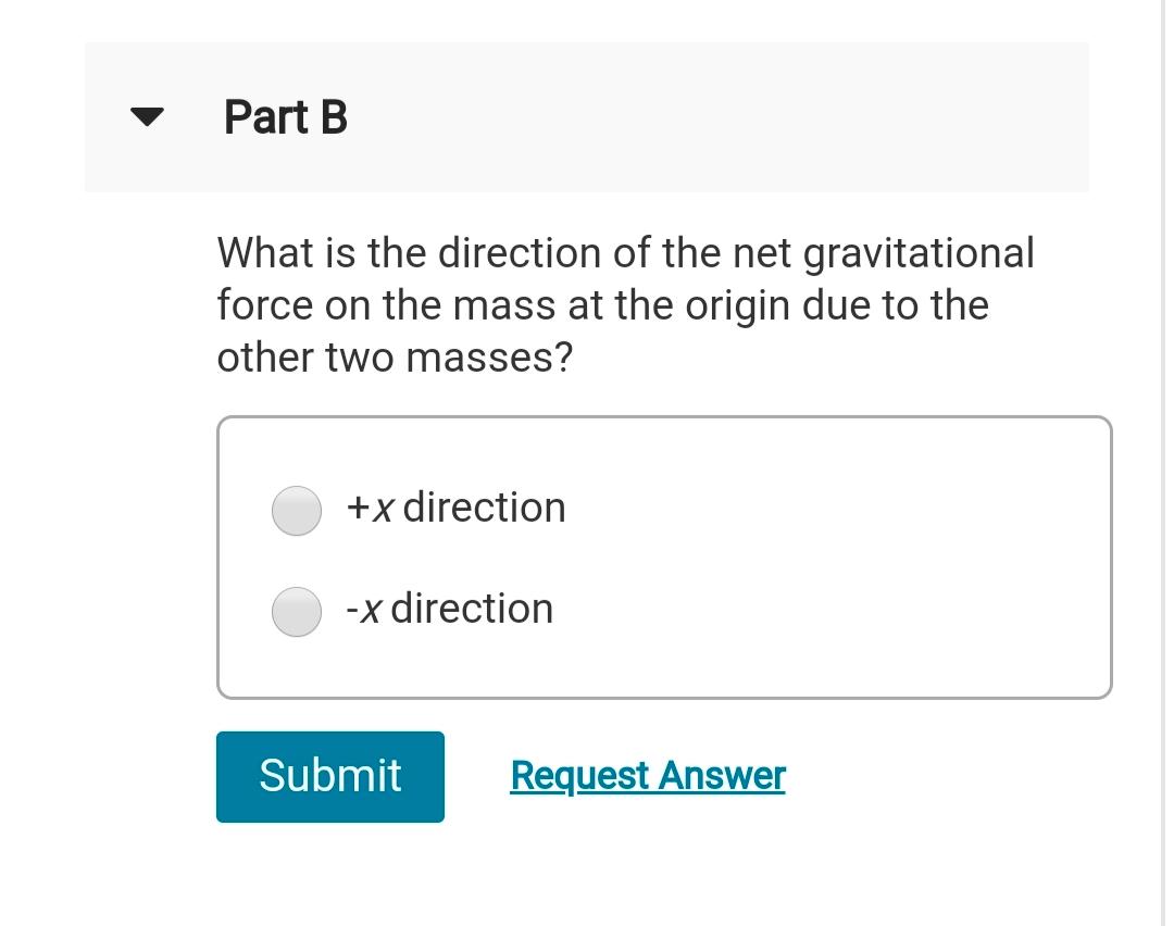 Solved + Gravitational Force of Three Identical Masses 9 of | Chegg.com