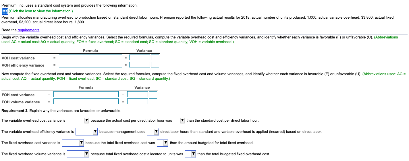 Solved Static budget variable overhead Static budget fixed | Chegg.com