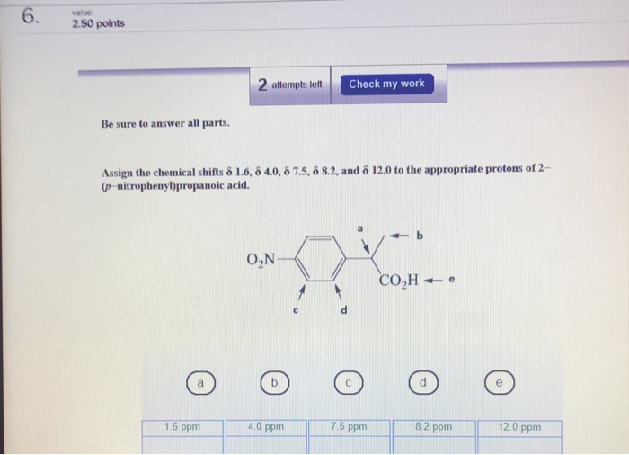 Solved value 2.50 points 2 attempts left Check my work Be | Chegg.com