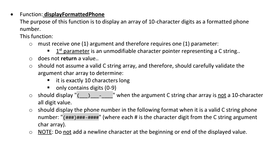 Solved Help me to create this function in the c | Chegg.com