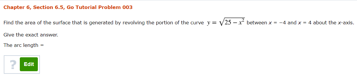 Solved Chapter 6, Section 6.5, Go Tutorial Problem 003 Find | Chegg.com