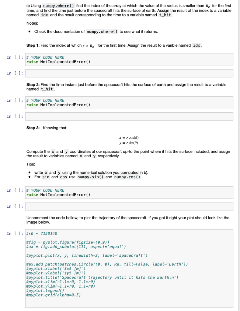 Exercise 1 A spacecraft is launched at an altitude | Chegg.com