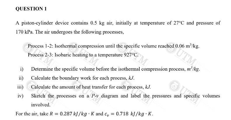 [Solved]: A piston-cylinder device contains ( 0.5 mathrm