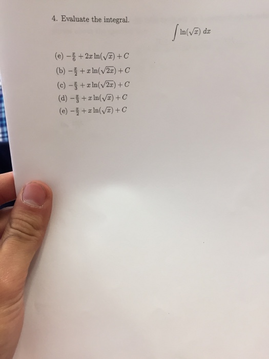 Solved Evaluate the integral integral in (Squareroot x) dx | Chegg.com