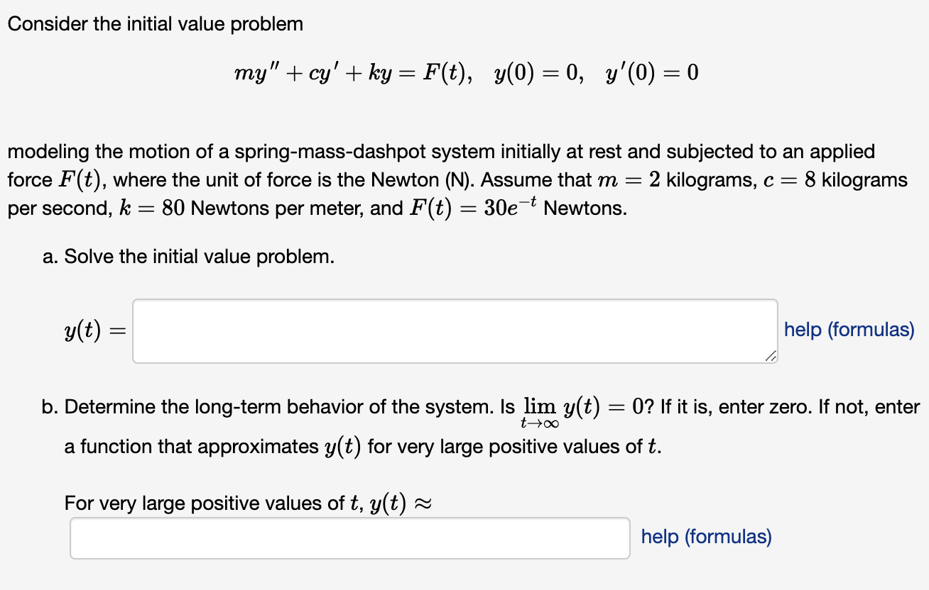 Solved Consider the initial value problem | Chegg.com