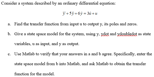 Solved Consider a system described by an ordinary | Chegg.com