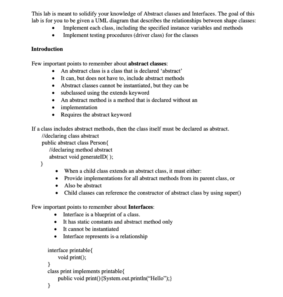 Solved This lab is meant to solidify your knowledge of | Chegg.com