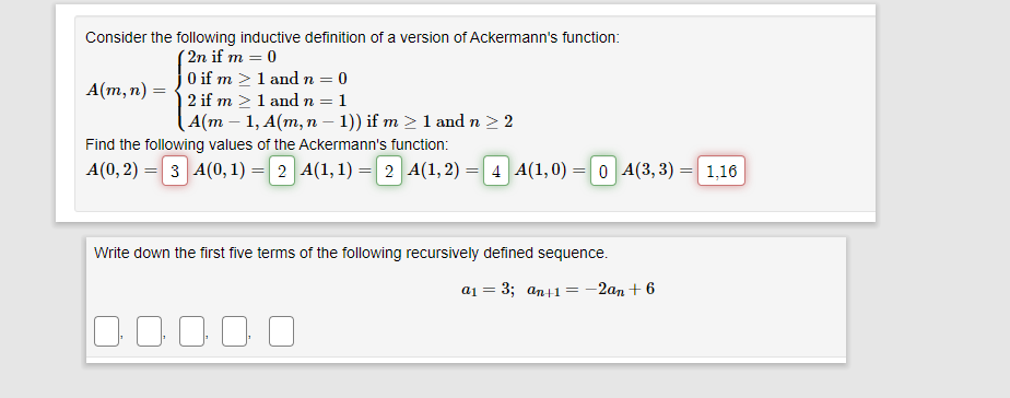 Solved n = m n = Consider the following inductive definition | Chegg.com