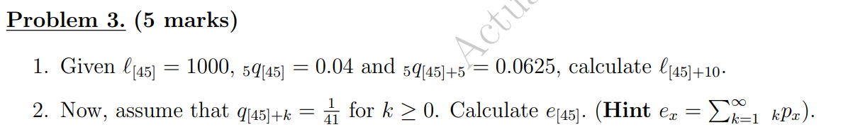 Solved Problem 3 5 Marks 1 Given 邃甜45 1000 5q 45 0 04 Chegg