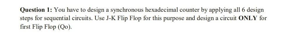 Solved Question 2: A Four-bit Asynchronous Binary Counter | Chegg.com