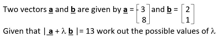 Solved Two vectors a and b are given by a = -3 and b = b 2 8 | Chegg.com