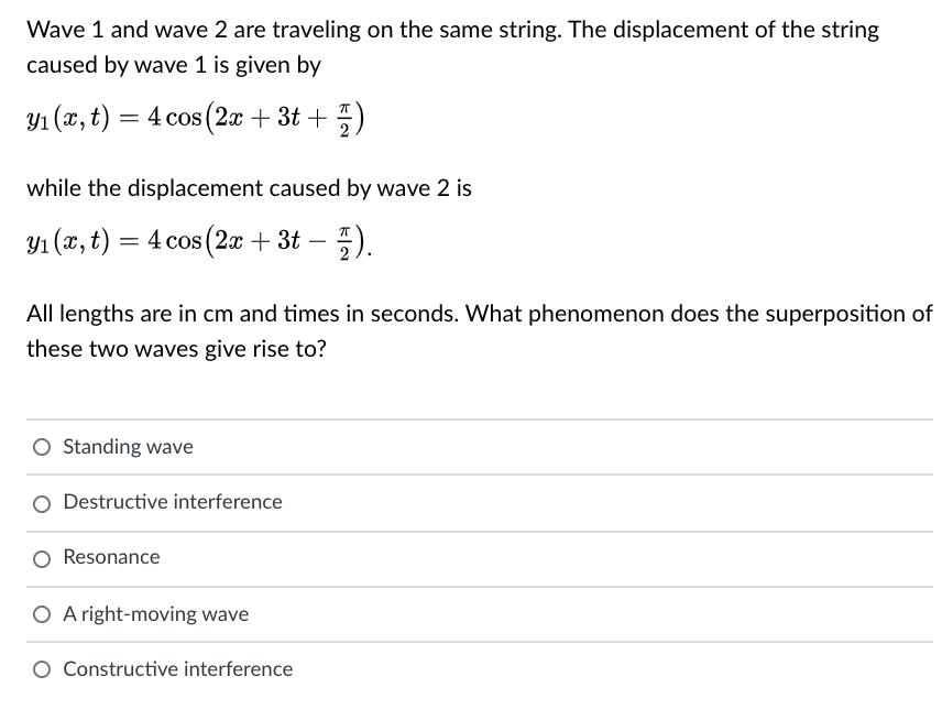 Solved The figure shows a snapshot of a transverse wave | Chegg.com