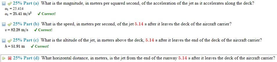 Solved (10\%) Problem 3: A fighter jet takes off from the | Chegg.com