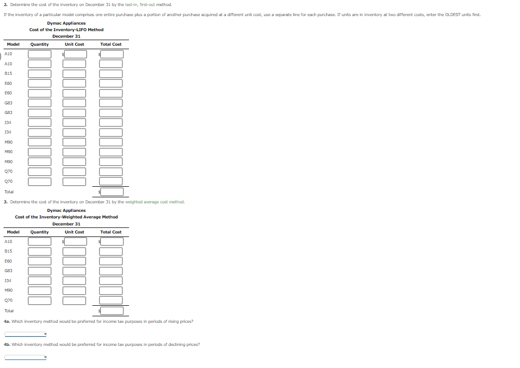 Solved Periodic inventory by three methods | Chegg.com