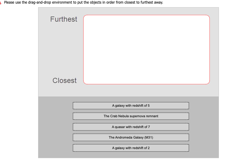 Solved hello, need help with this astronomy question - Put | Chegg.com