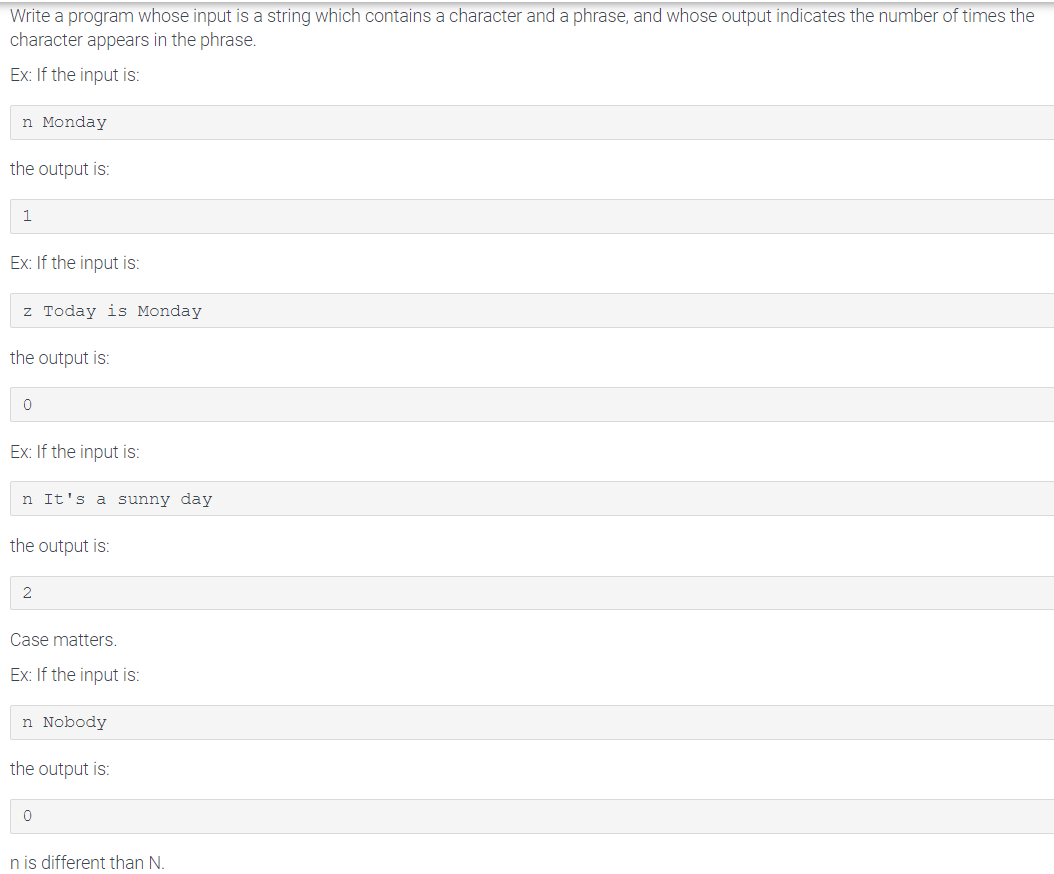 Solved Write a program whose input is a string which | Chegg.com