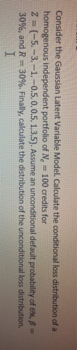Solved Consider the Gaussian Latent Variable Model. | Chegg.com