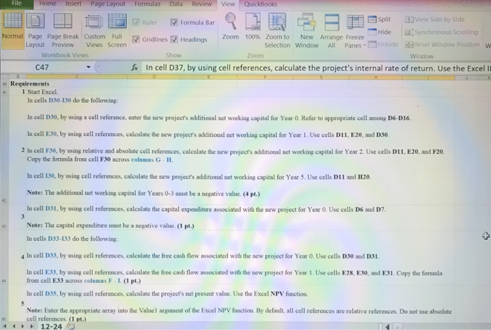 Solved Home Insert Page Layout Formulas Data Review File | Chegg.com