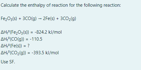 Solved Calculate the enthalpy of reaction for the following | Chegg.com