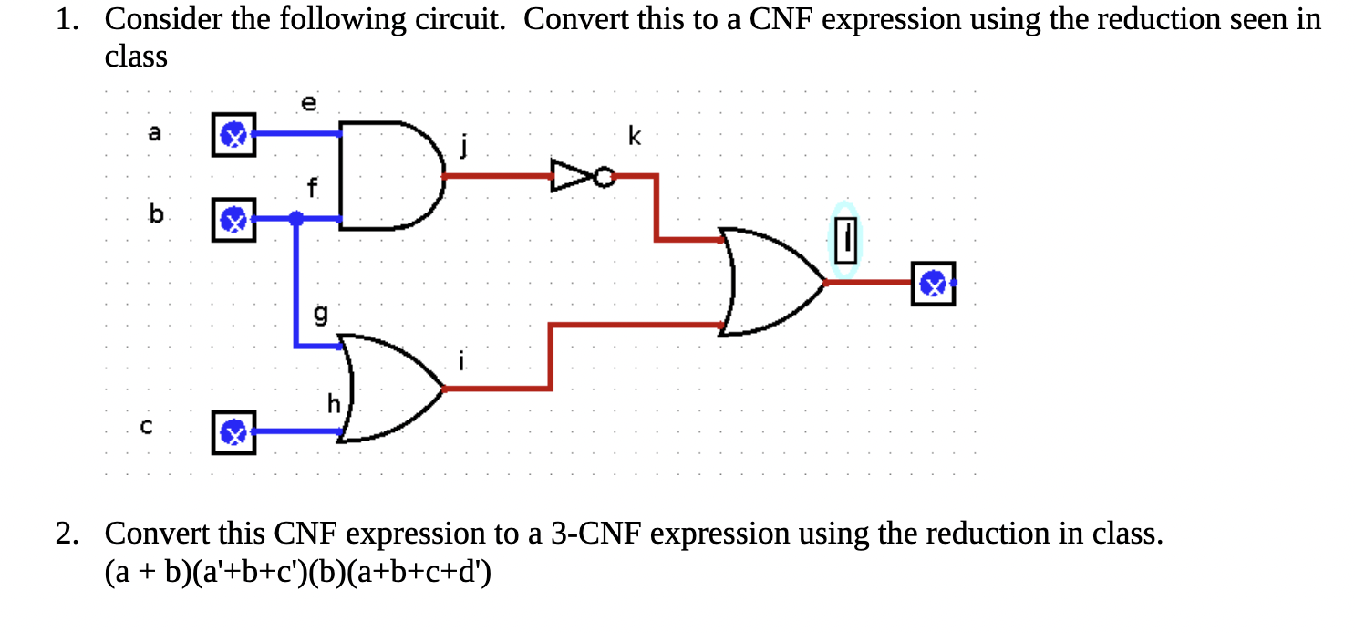 Solved 1. Consider the following circuit. Convert this to a | Chegg.com