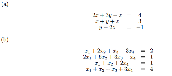 Solved Solve the following system using matrices and | Chegg.com
