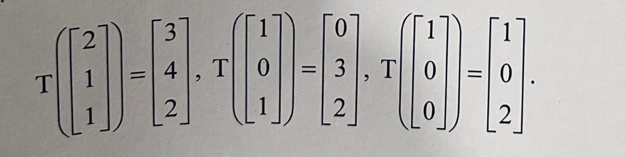 Solved (a) Find the matrix of this linear transformation.(b) | Chegg.com