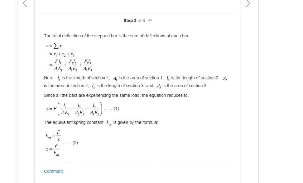 Solved 1.25 Figure 1.81 shows a three-stepped bar fixed at | Chegg.com