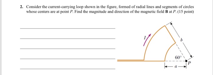 Solved 2. Consider the current-carrying loop shown in the | Chegg.com