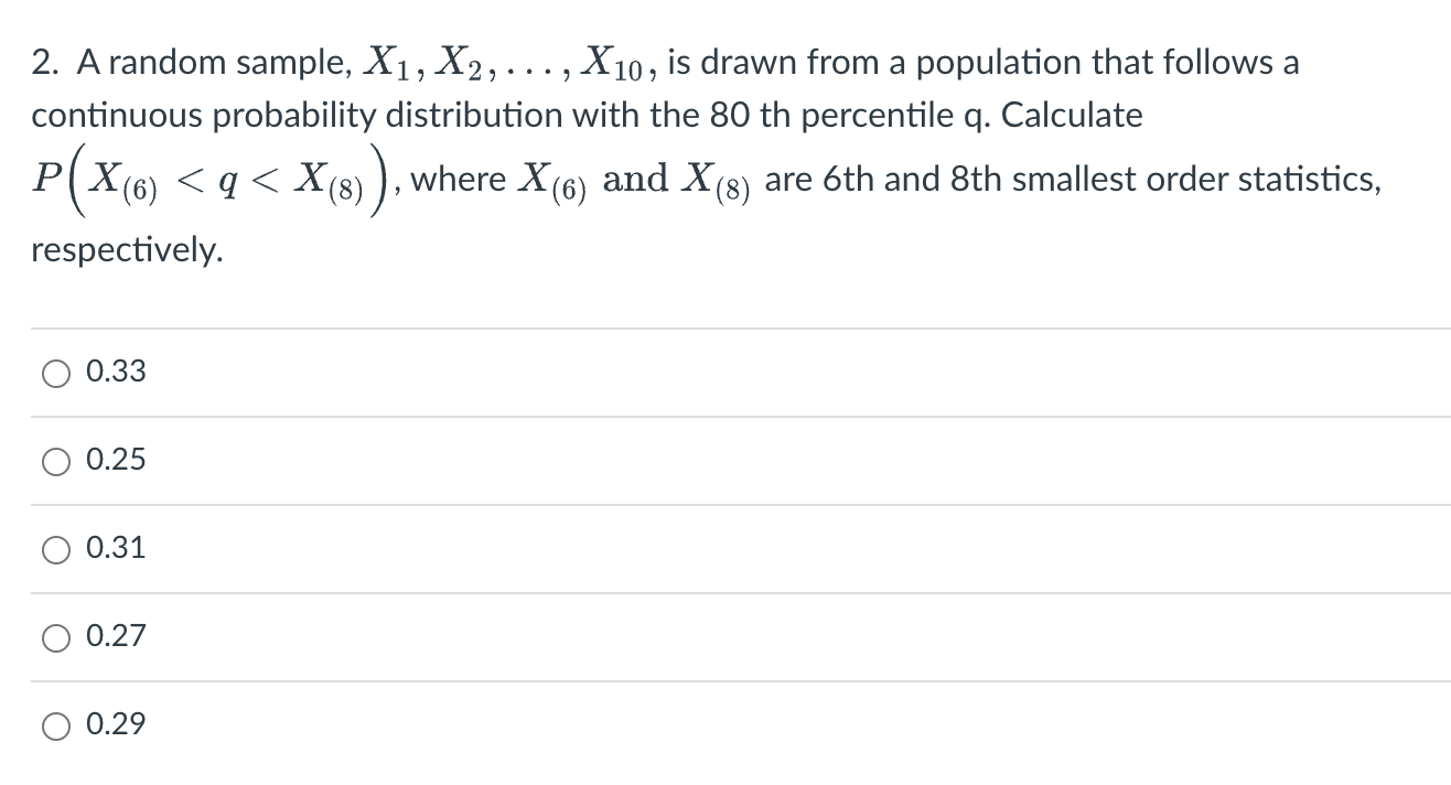 Solved A random sample, x1,x2,dots,x10, ﻿is drawn from a | Chegg.com