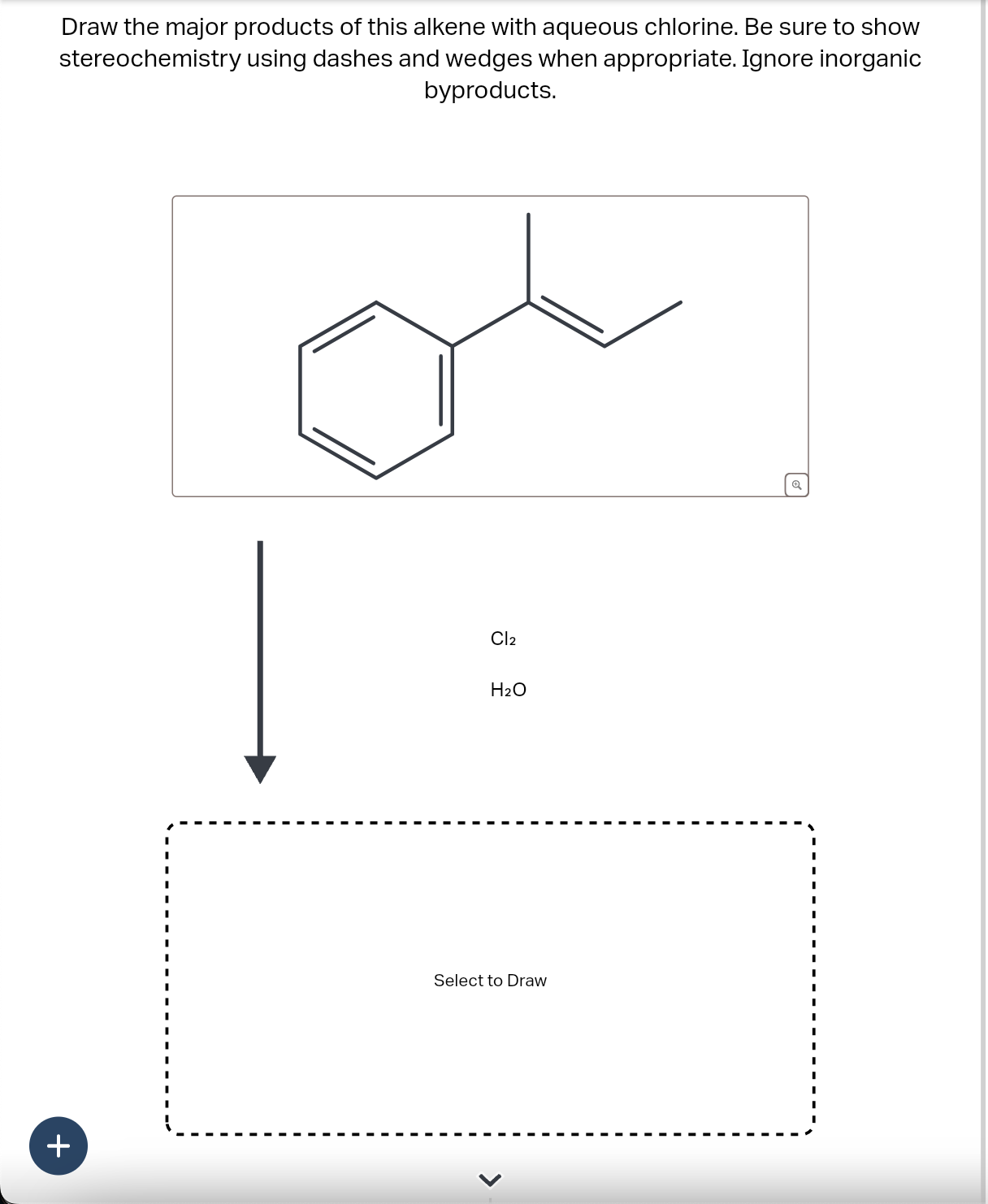 Solved Draw the major products of this alkene with aqueous | Chegg.com