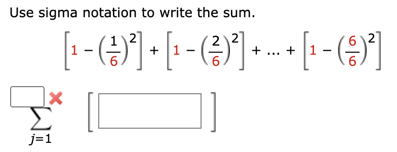 Solved Use sigma notation to write the sum. [1-(3)*] + | Chegg.com