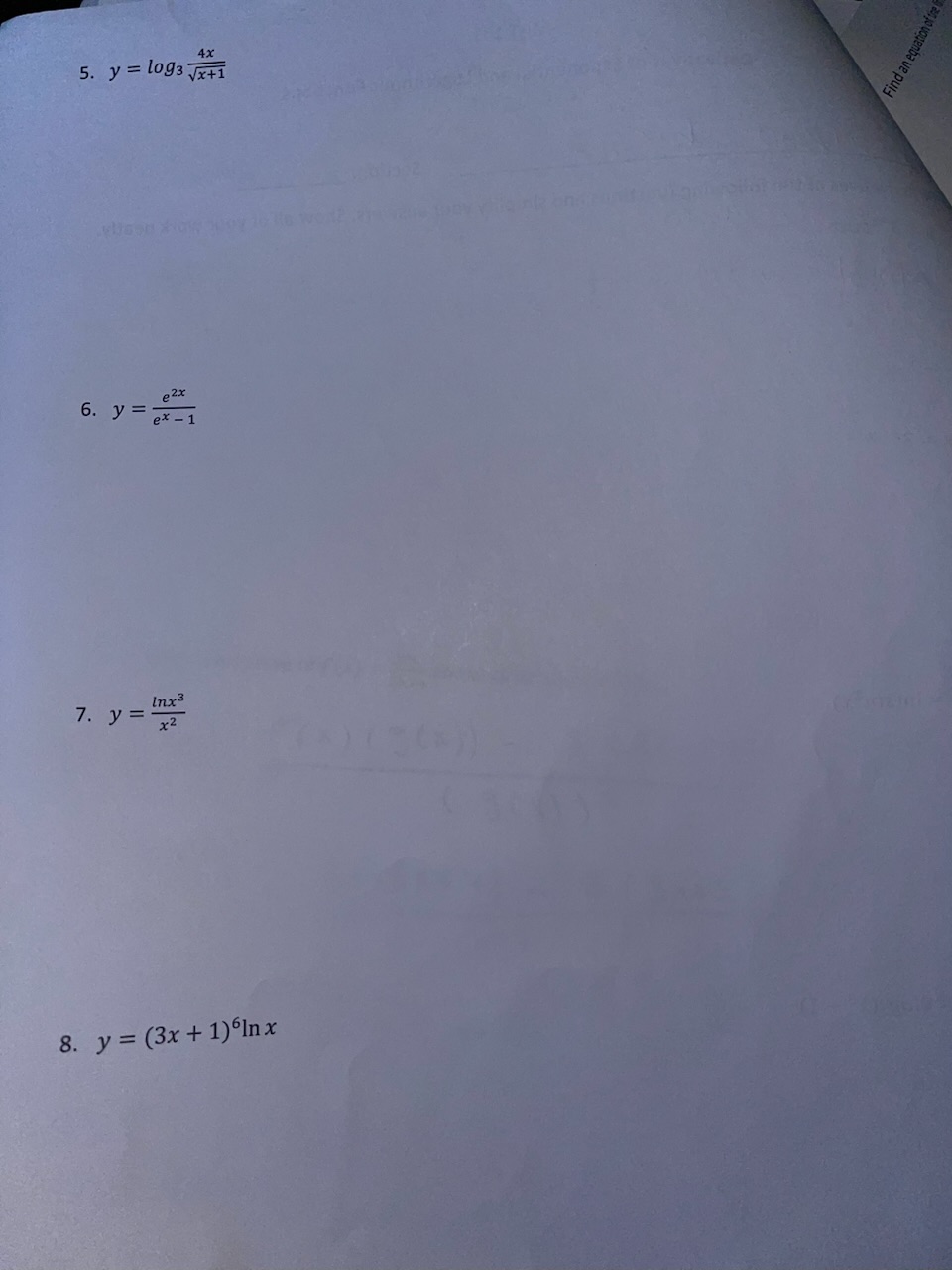 Solved 1. y=3−xsinxu=(−x) y⇒ln(3),sin(x) y=32+cosx | Chegg.com