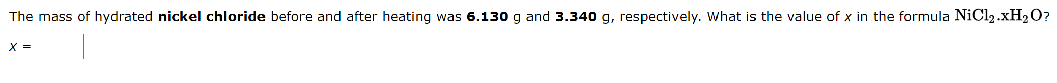 Solved x= | Chegg.com