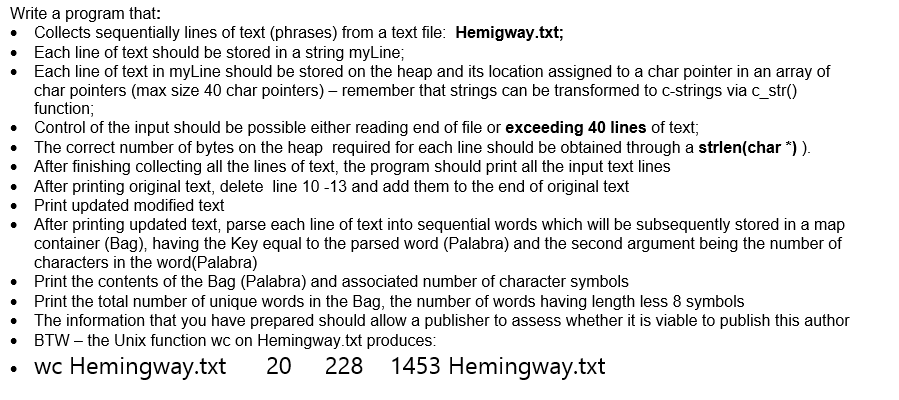 Solved Write A Program That Collects Sequentially Lines Of