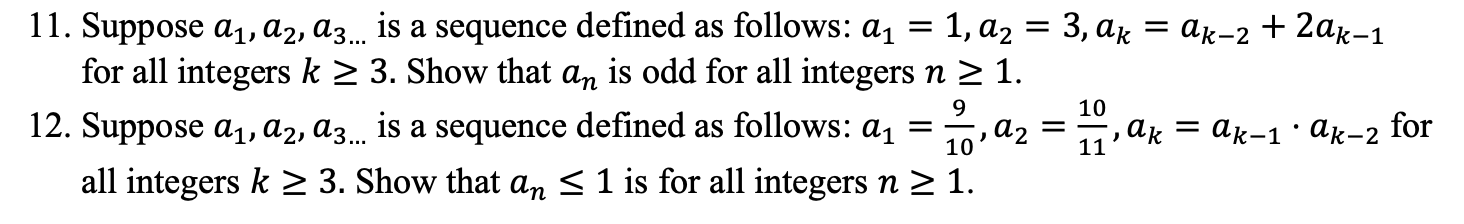 Solved 11. Suppose A1, A2, A3... is a sequence defined as | Chegg.com