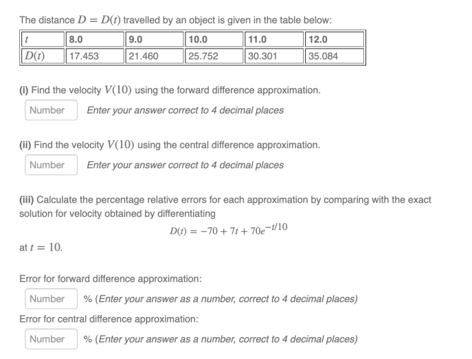 Solved The distance D=D(t) travelled by an object is given | Chegg.com