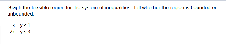 Solved Graph the feasible region for the system of | Chegg.com