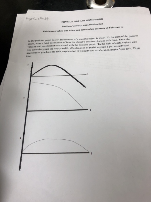 Solved PHYSICS 1408 Lab Homework-Projectile Motion This | Chegg.com