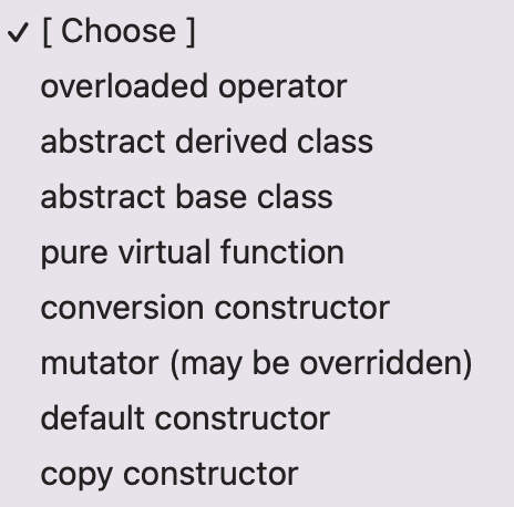 Solved Below you'll find a C++ class hierarchy. Match the | Chegg.com