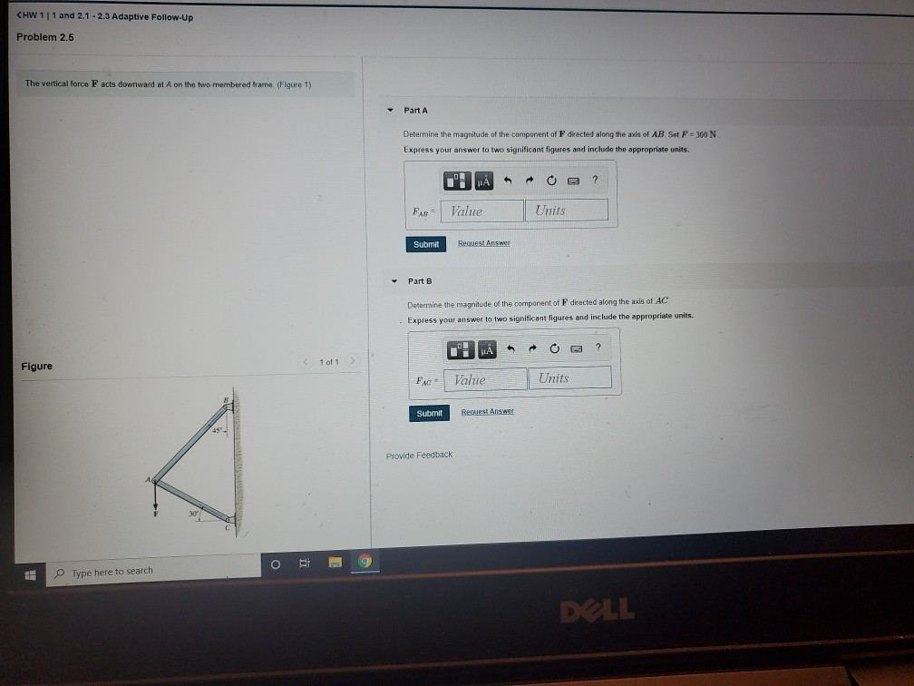 Solved Value Units Submit Recuest Answer Provide Feedback | Chegg.com