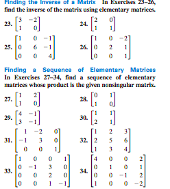 Solved Finding the Inverse of a Matrix In Exercises 23-26, | Chegg.com