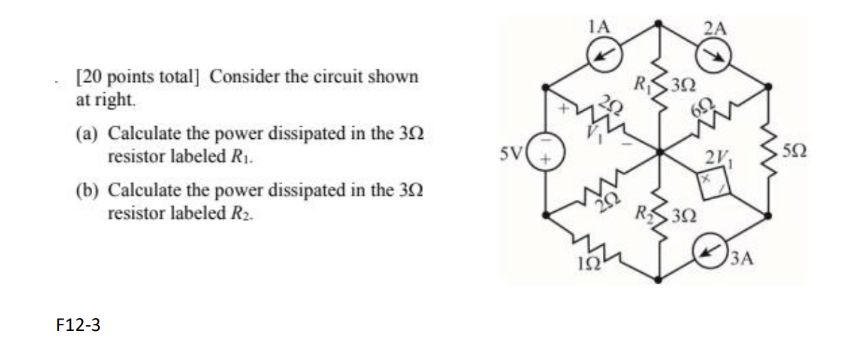 Solved [20 points total] Consider the circuit shown at | Chegg.com