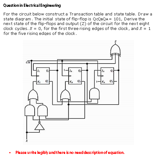 Solved Question in Electrical Engineering For the circuit | Chegg.com