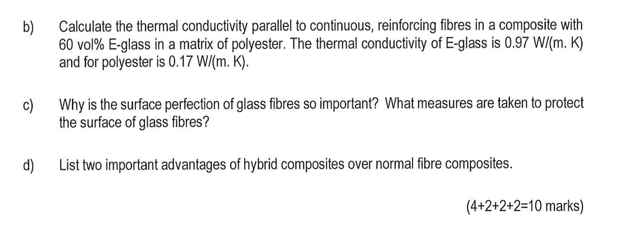 Solved Calculate the thermal conductivity parallel to | Chegg.com
