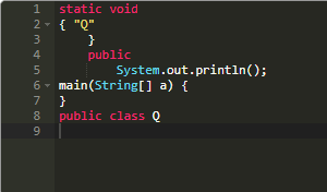 Solved (JAVA) Rearrange the following code so that it forms | Chegg.com
