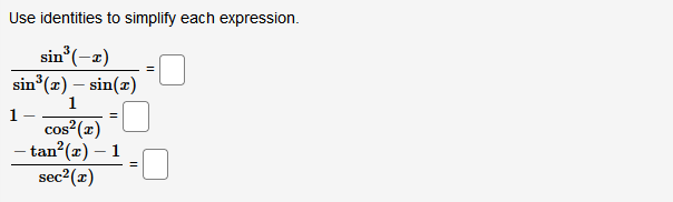 Solved Use identities to simplify each expression. 1- | Chegg.com
