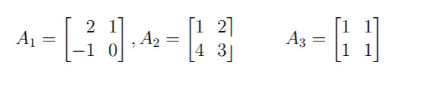 Solved Are the following matrices linearly independent (use | Chegg.com