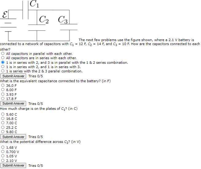 Solved E Ci C2 C3 The next few problems use the figure | Chegg.com