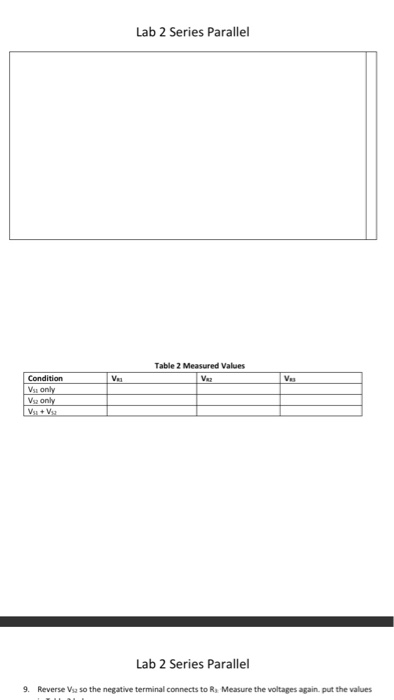 Solved Lab 2 Series Parallel Name: This lab has two parts: | Chegg.com